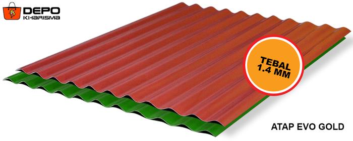 Jual Atap PPUV Evo Gold Pengganti Seng & Asbes Panjang 2,4m - Kota ...