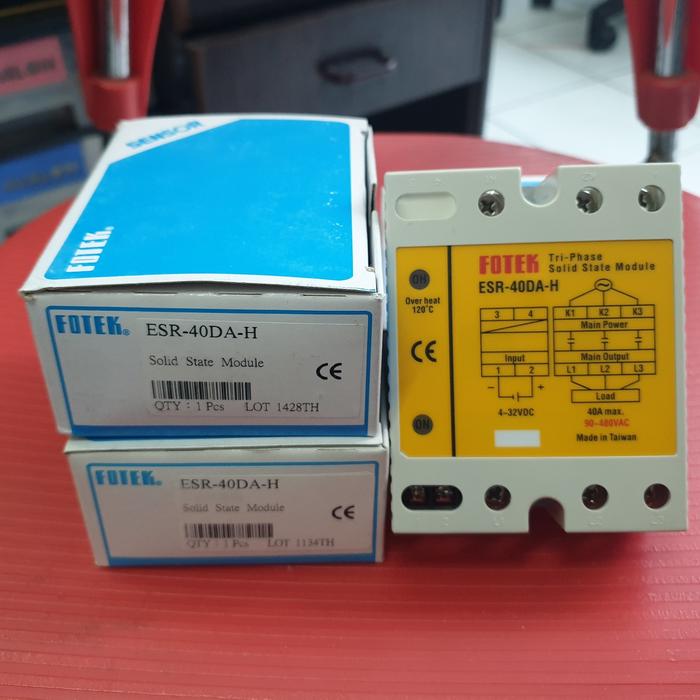 Jual FOTEK ESR-40DA-H Solid State Relay SSR 3Phase , (4-32VDC) 40A ...