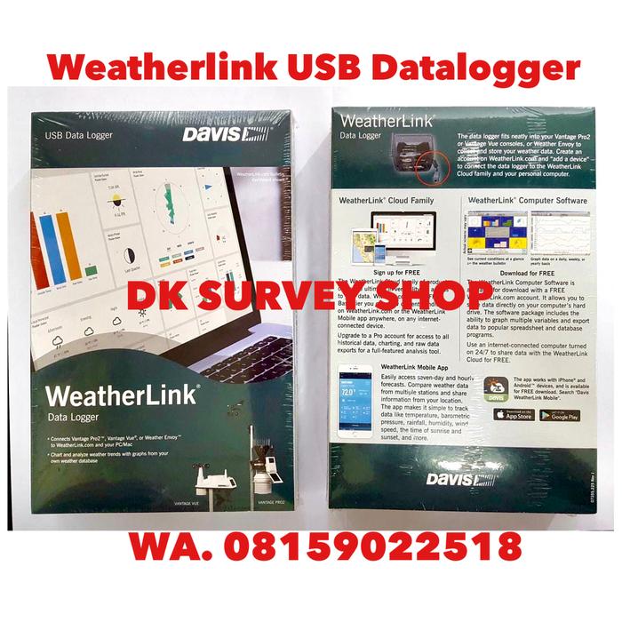 Jual DAVIS WEATHERLINK SOFTWARE & DATALOGGER 6510 USB DAVIS WEATHER ...