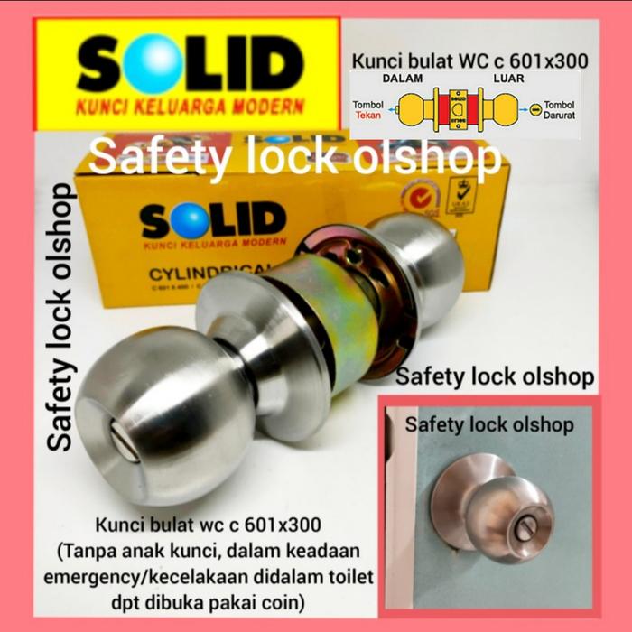 Jual Kunci Bulat / Cyl Lockset Privacy/Bathroom SOLID C 601 x 300 US 3 ...