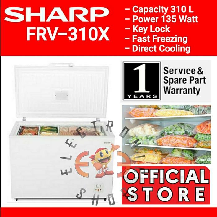 Promo Sharp Frv 310X Chest Freezer 310 L Fast Freezing - Frv310X Cicil ...
