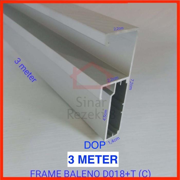 Jual Frame Aluminium DOFF Profil Handle Kaca Lemari Kitchen Frame FHD ...