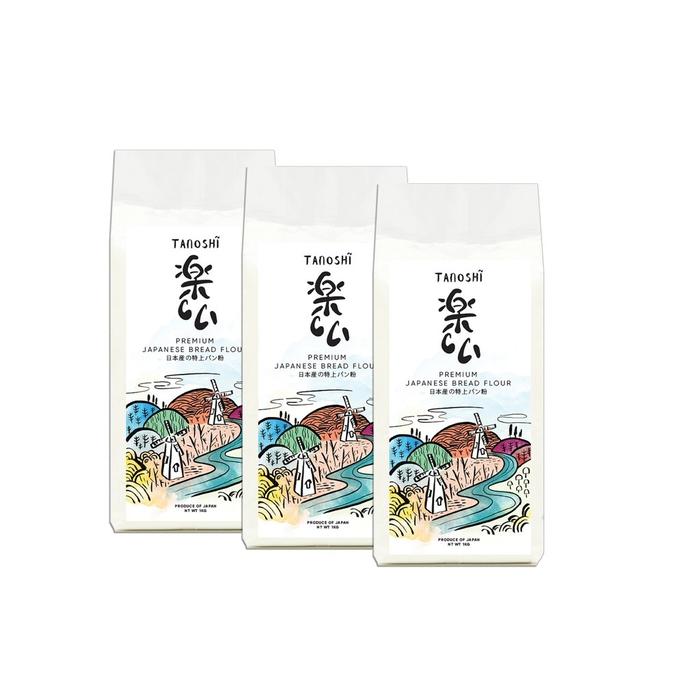 Jual Tanoshi Premium Japanese Japan Bread Flour 3x1kg - Tepung Roti ...
