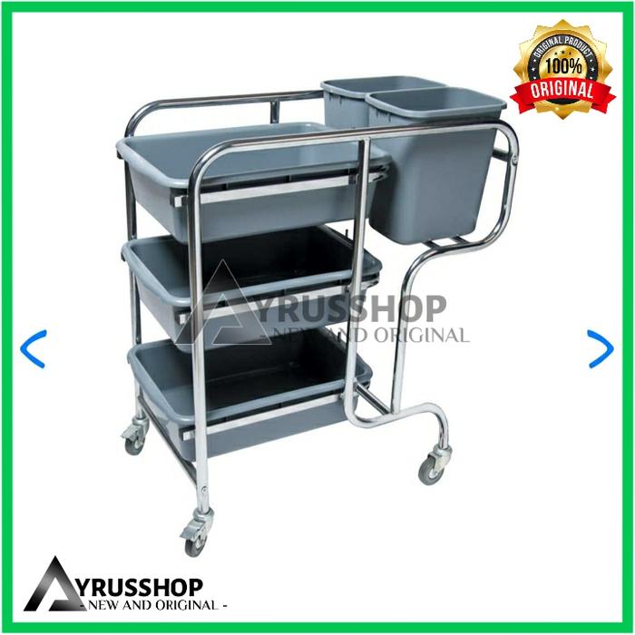 Jual Troli Piring/Trolley Dapur/Krisbow/Dish Cart Collector/Medium/3 ...
