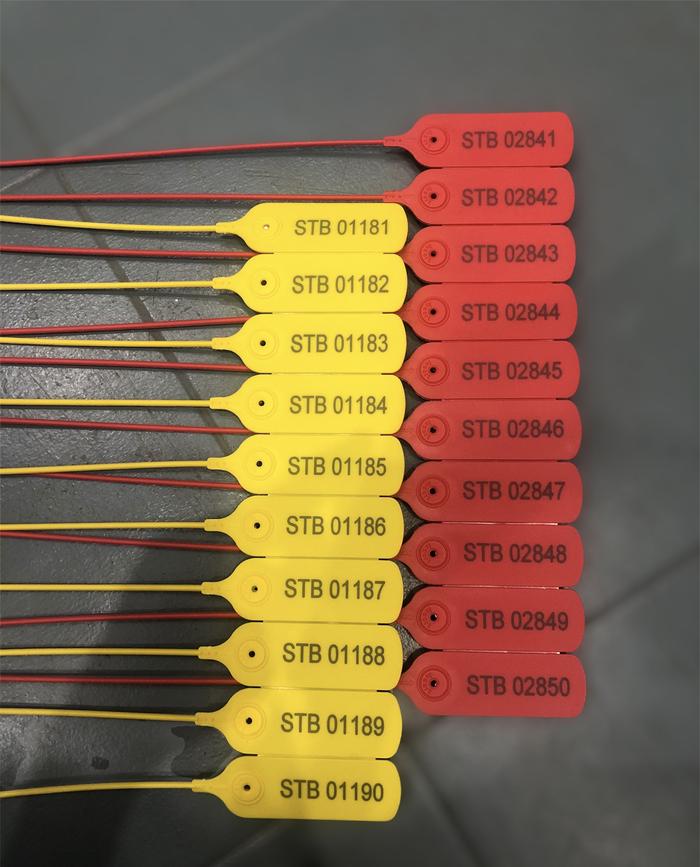 Jual segel locis plastik security seal segel plastik panjang total 30cm ...