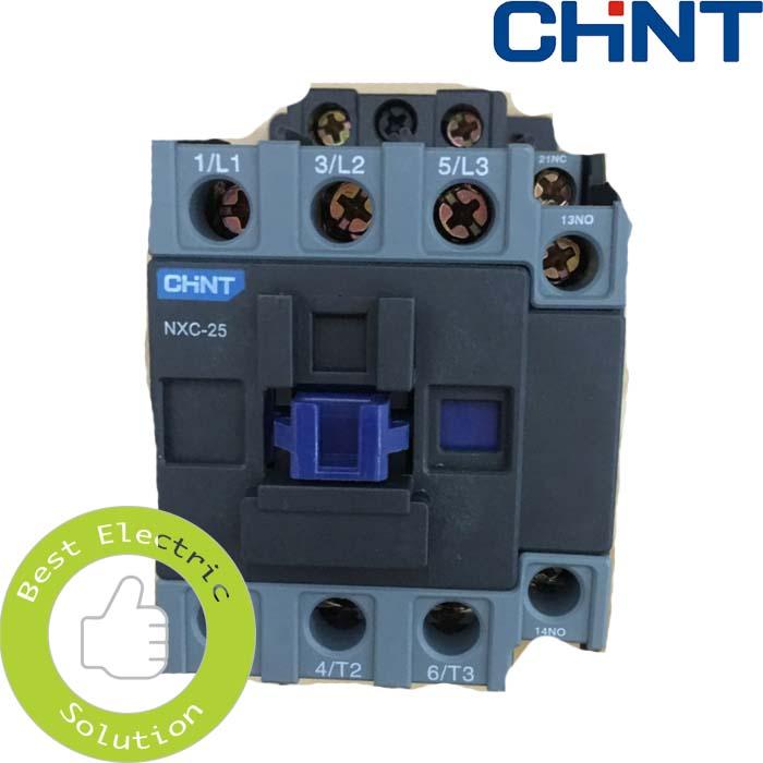 Jual Contactor CHINT / NXC-25 / NXC25/ Kontaktor CHINT 3P 11kW - Jakarta Pusat - Best Electric ...