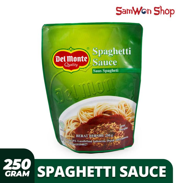 Jual DEL MONTE SAOS SPAGHETTI POUCH 250 GRAM - SAUS SPAGETI DELMONTE ...