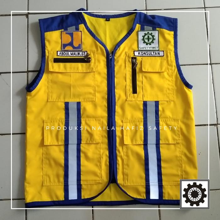 Jual rompi pupr / rompi safety / rompi staf / rompi pu / rompi ...
