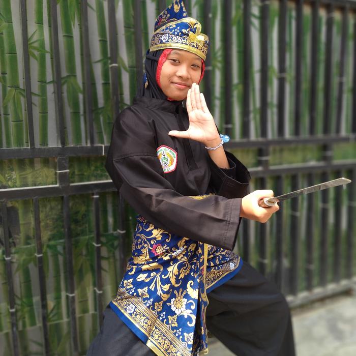 Jual KAIN SENI PENCAK SILAT/SEMBONG SILAT/KAIN SAMPING - Biru, All Size ...