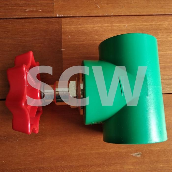 Jual Stop Valve PPR 1-1/2" inch 50mm Gate Valve Stop Kran PPR Fitting ...