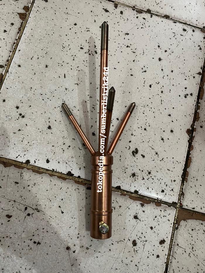 Jual Trisula tombak penangkal petir seplit split 3/4 cabang 3 splitzen ...