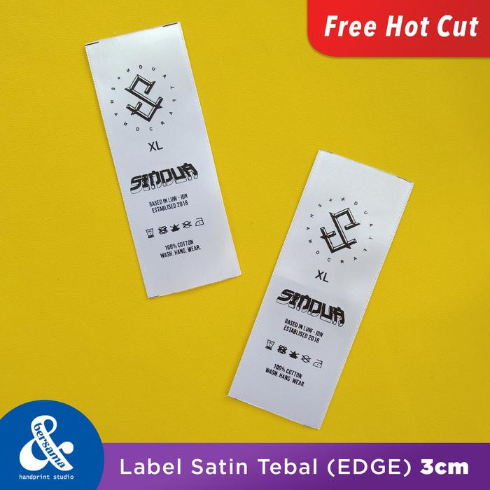 Jual Label Satin Edge (Tebal) / Label Distro / Custom Design 3cm - Kab ...
