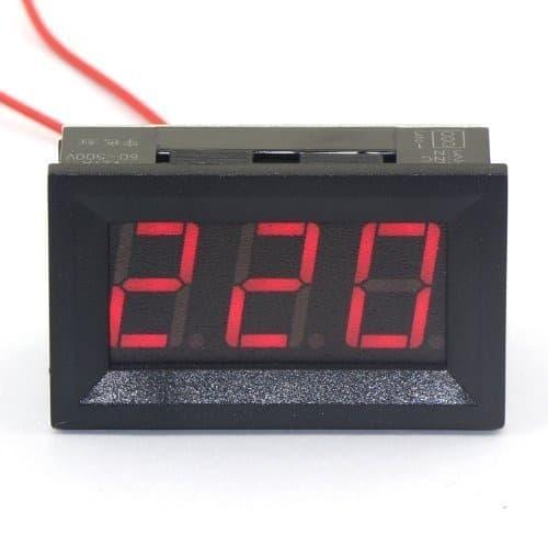 Jual Voltmeter Volt Meter AC Digital 220V 220 v Merah Untuk Listrik PLN ...