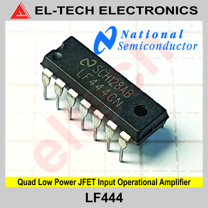 Jual LF444 LF 444 Quad Low Power JFET Input Operational Amplifier ...
