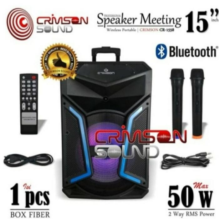 Jual Speaker Portable Wireless Crimson CR 155 B 15 Inch Original ...