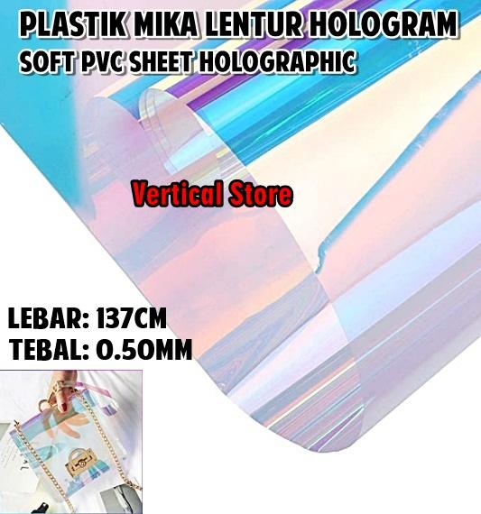 Jual Plastik PVC Mika Lentur Rainbow Hologram Lebar 137 cm Tebal 0.50mm - Jakarta Pusat ...