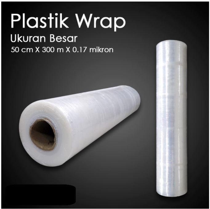Jual STRETCH FILM 50 CM X 300 M BENING PLASTIK WRAPING / PLASTIC WRAPP ...