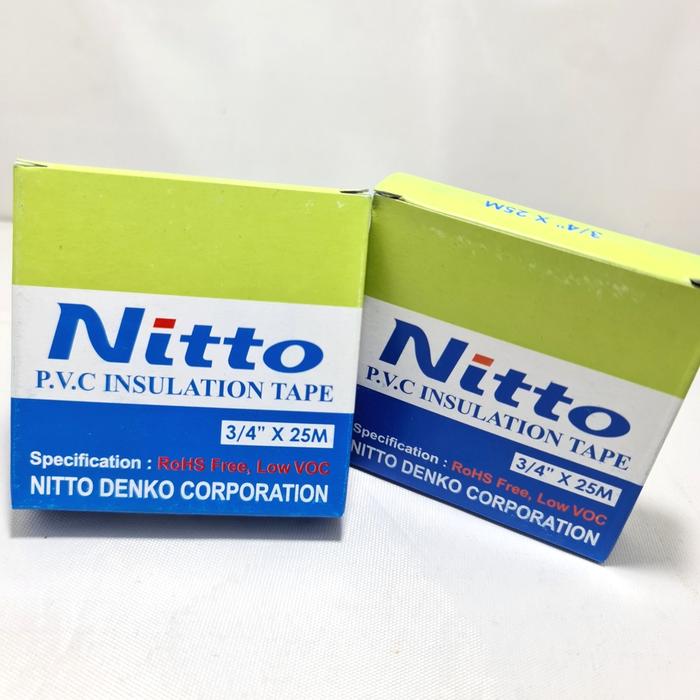 Jual Lakban Isolasi Listrik NITTO - Solasiban Listrik Hitam - Kota ...