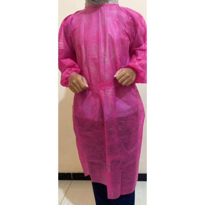 Jual gown disposable medis surgical apd hazmat coverall spundbon ...