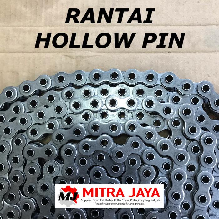 Jual RANTAI HOLLOWPIN RS 08B - 1 HP ROLLER CHAIN SINGLE HOLLOW PIN ...
