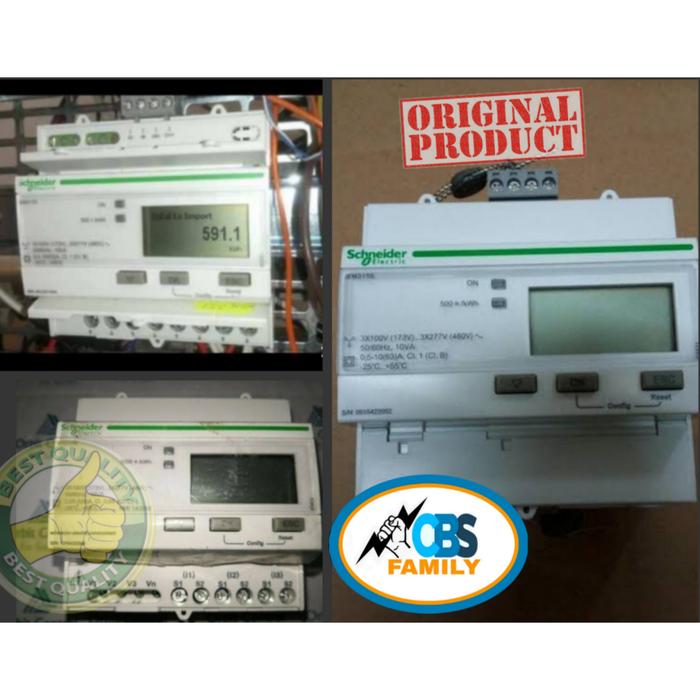 Jual Schneider Digital KWH Meter 3Phase 63Ampere 230VAC iEM3155 ...