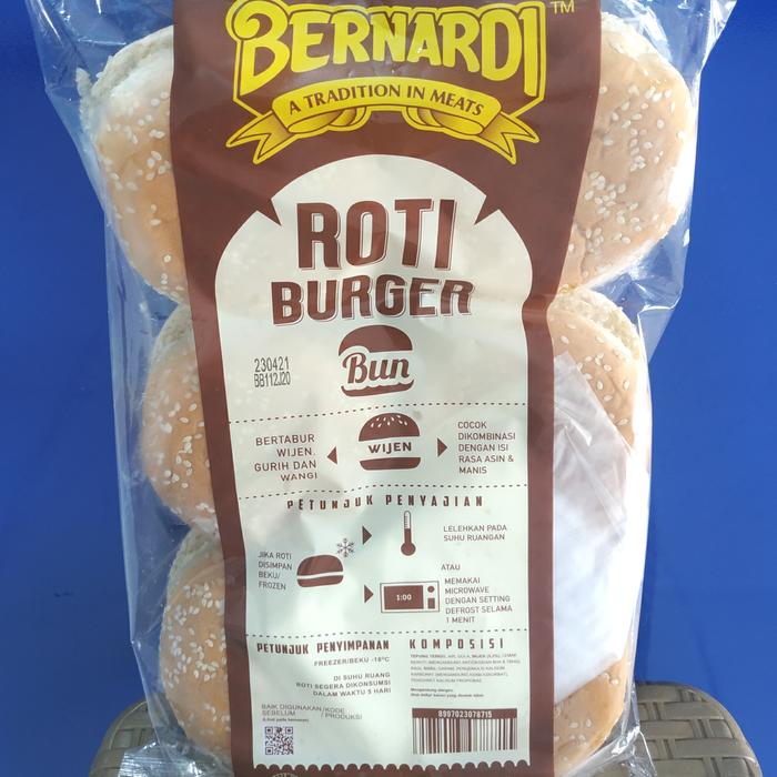 Jual Bernardi Roti Burger Wijen 300gr - Kab. Tangerang - Master Frozz ...
