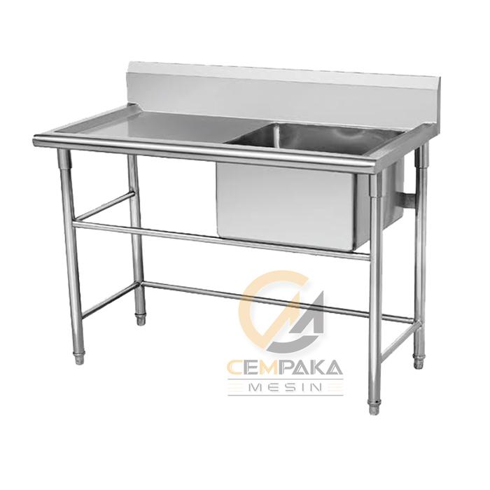 Jual Kitchen Sink Single Bowl | Work Sink Table Stainless Steel Kcs ...