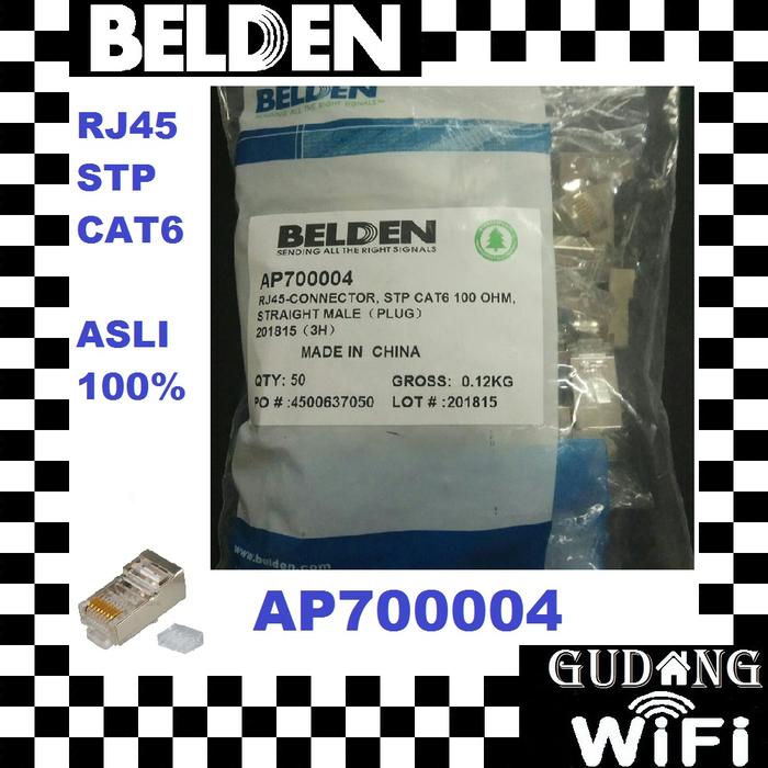 Jual KONEKTOR BELDEN RJ45 STP Connector CAT6 AP700004 ORIGINAL ...