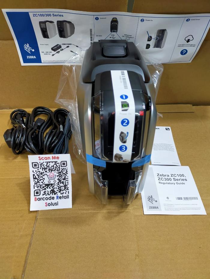Jual PRINTER ID CARD ZEBRA ZC300 ETHERNET | PRINTER KARTU ZEBRA ZC300 LAN - Jakarta Pusat ...