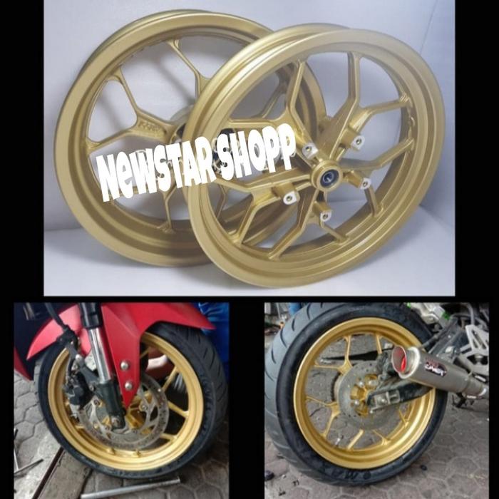 Jual velg rossi R15 v3 + nup gear + disc brake + gear + karet tromol ...