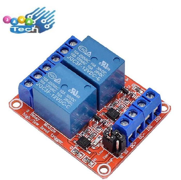 Jual Modul Relay 2 Channel 12V Hi-Lo Input Optocoupler - Kab. Bantul ...