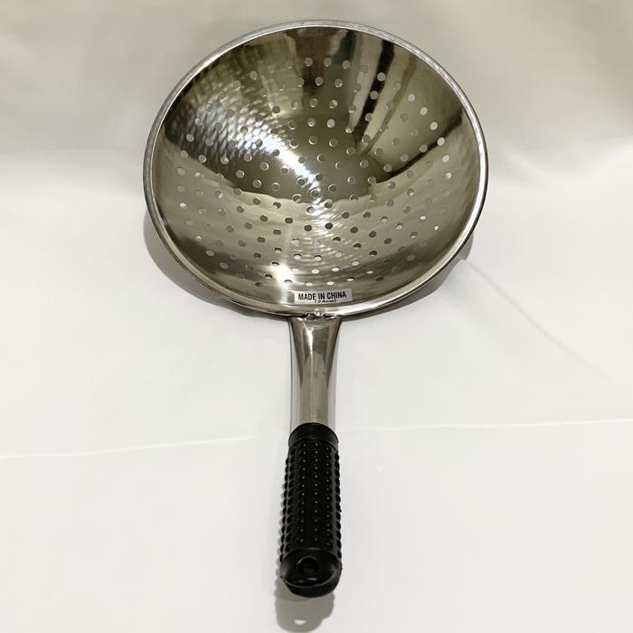 Jual Serok lubang bulat stainless gagang hitam / tebal / P7-20 - Kota ...