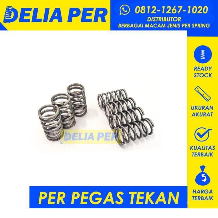 Jual Per / Spring Tekan Baja kawat 2 mm Od 20 mm L 40 mm - Jakarta ...