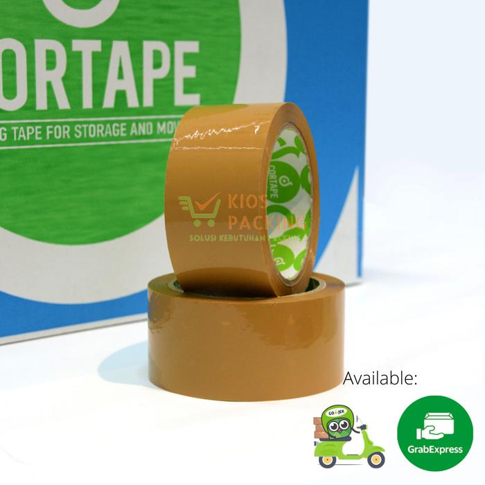 Jual Lakban Isolasi Solatip CORTAPE TERMURAH /SATUAN (COKELAT ...
