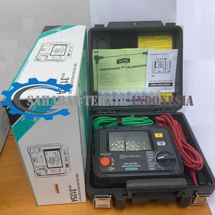 Jual KYORITSU 3125A HIGH VOLTAGE INSULATION TESTER MEGGER 5KV 5000V ORI ...
