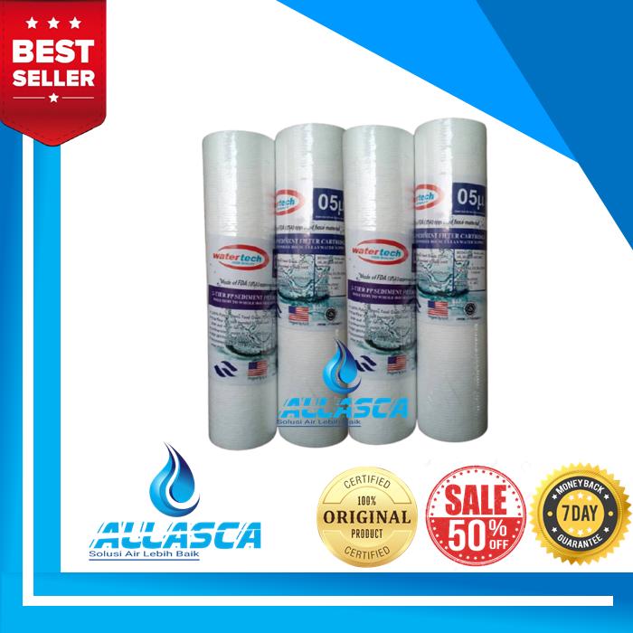 Jual Filter Watertech 10" 0,5/ Catridge Sedimen Filter Air 5 Micron ...