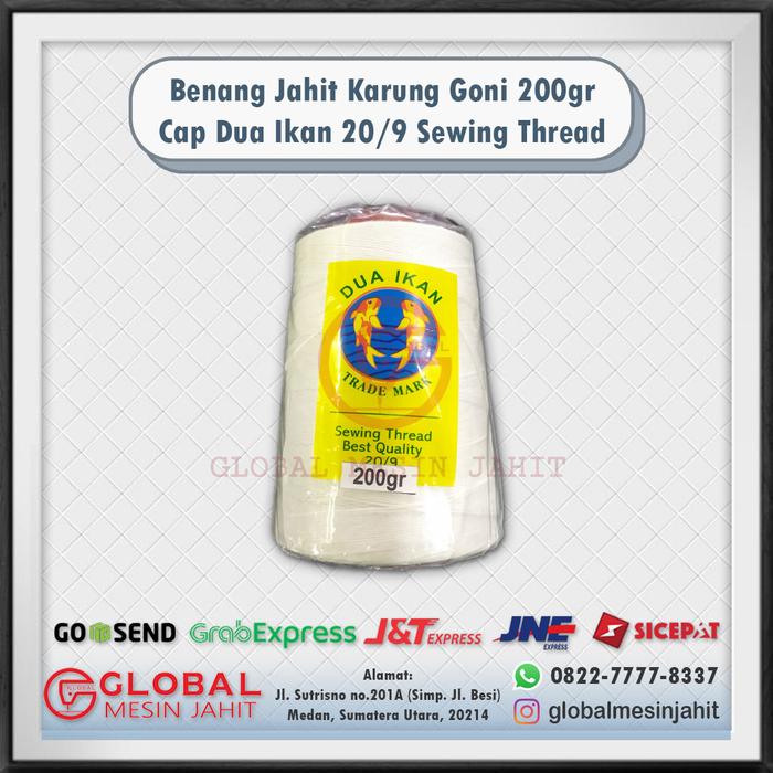Jual Benang Jahit Karung Goni Dua Ikan 20/9 Best Sewing Thread Akta ...