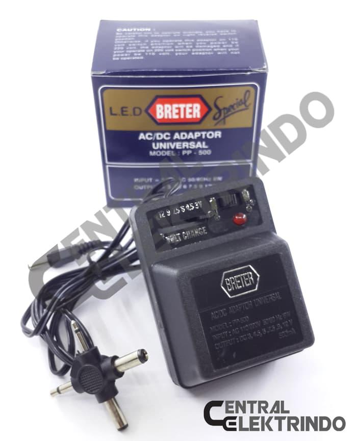 Jual Adaptor BRETER 500ma UNIVERSAL 3/4,5/6/7,5/9/12 V - Jakarta Barat ...