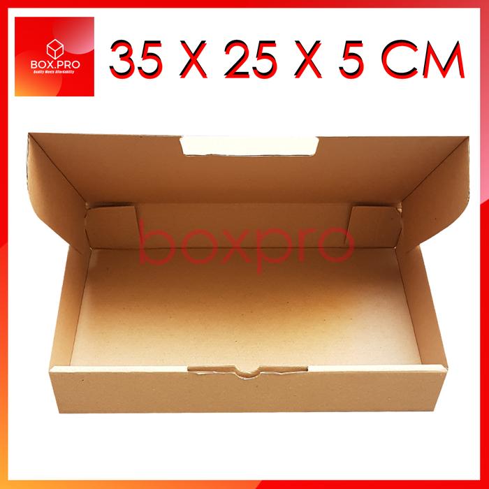 Jual ECER Kardus Dus uk 35x25x5 cm Die Cut Box Kotak Packing Baju kue Hijab - Jakarta Barat ...
