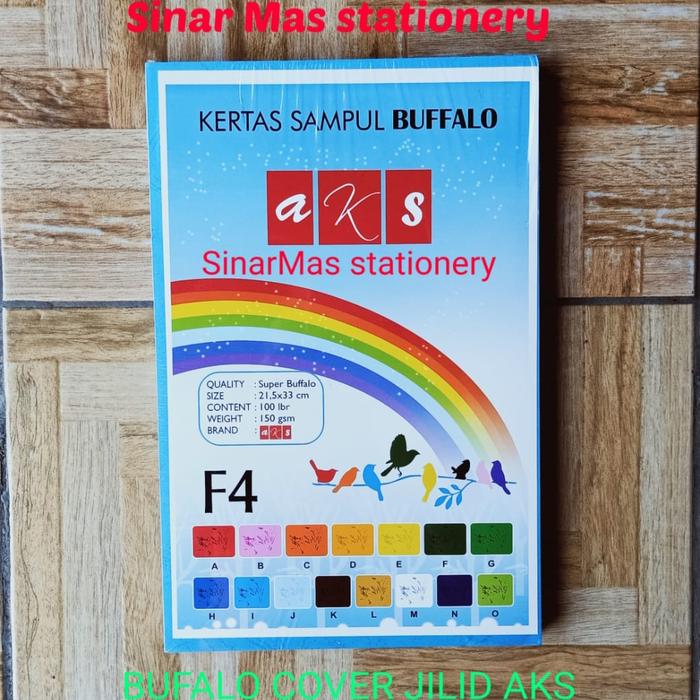 Jual Kertas Sampul Buffalo AKS F4 / Kertas Karton Jilid ukuran F4 ( 1 ...