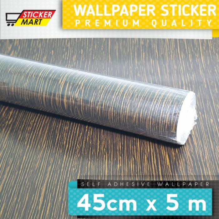 Jual Sticker Wallpaper stiker dinding meja kitchen set kayu dark wood ...