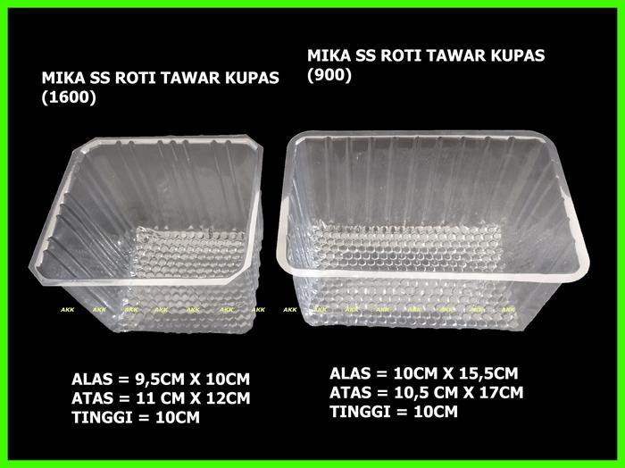 Jual (50 Pcs) Mika Ss Roti Tawar - Mika Roti Tawar Kupas Persegi ...
