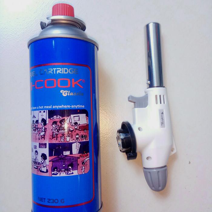 Jual PAKET BUNDLING GAS KALENG HI-COOK TORCH GAS FLAME GUN di Seller ...