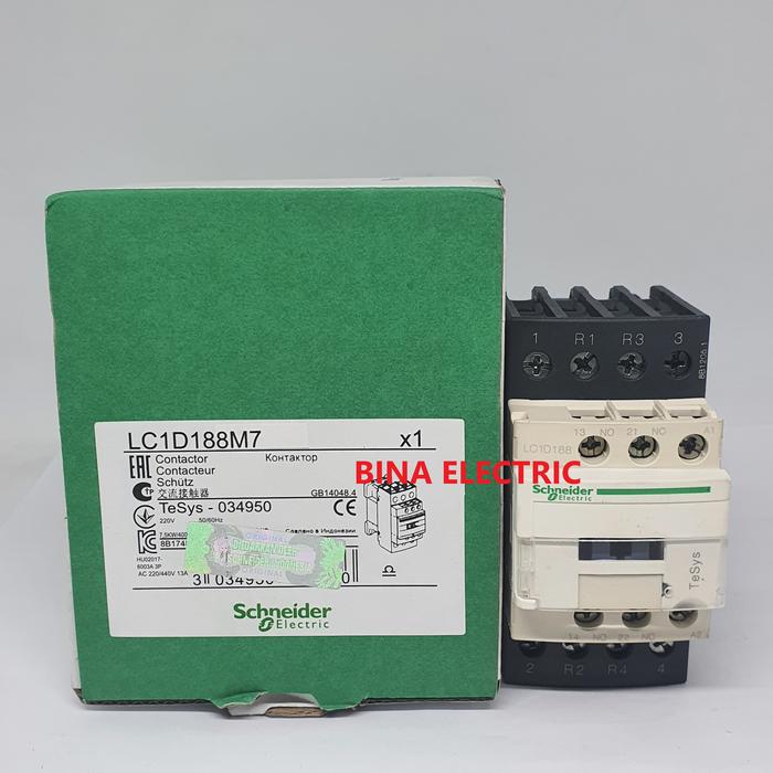 Jual Contactor Schneider / Kontaktor Schneider LC1D188 LC1D188M7 4P 32A ...