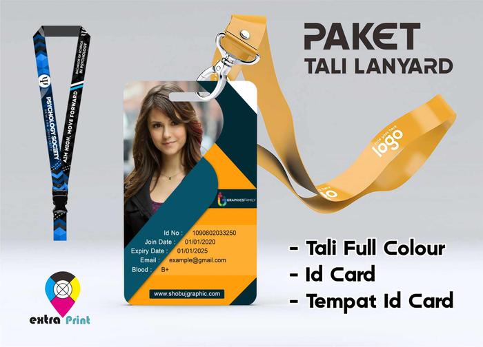 Jual Lanyard Custom 2 cm + Id Card Custom + Tempat Id Card - Jakarta ...