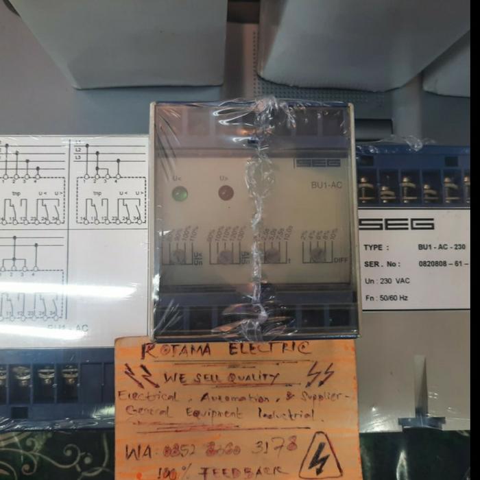 Jual BU1-AC-230 PROTECTION RELAY SEG BU1-AC AC VOLTAGE RELAY BU1-AC 230 ...