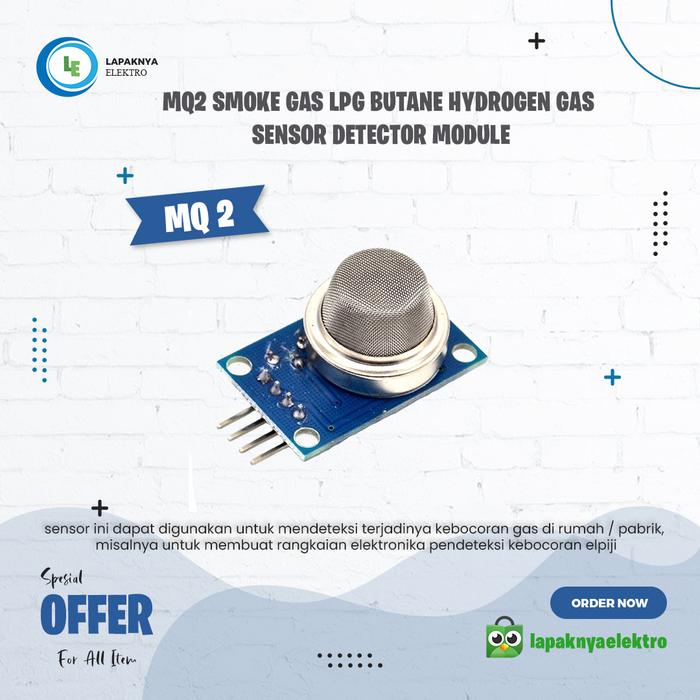 Jual MQ2 LPG BUTANE METHANE GAS SMOKE SENSOR MODULE - Kab. Tangerang ...