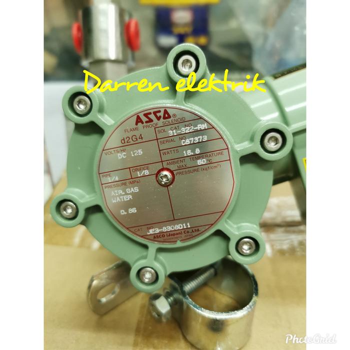 Jual 3way flame proof selenoid valve asco JE3-8308D11 D2G4, 125vdc ...