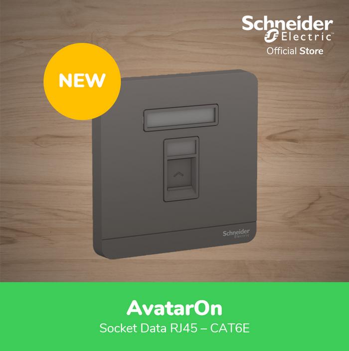 Promo Schneider Electric AvatarOn Dark Grey Data Soc RJ45 CAT6E ...