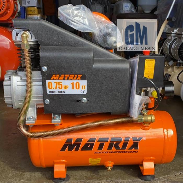 Jual Kompresor Angin Mini Air Compressor Listrik Matrix MTX-75 0,55 KW ...